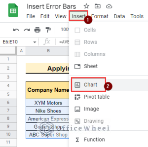 How to Insert Error Bars in Google Sheets (3 Practical Examples)