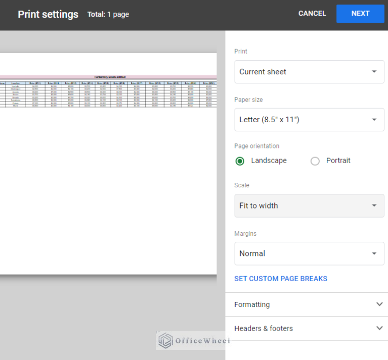 How To Print Google Sheets On One Page 2 Distinct Scenarios 